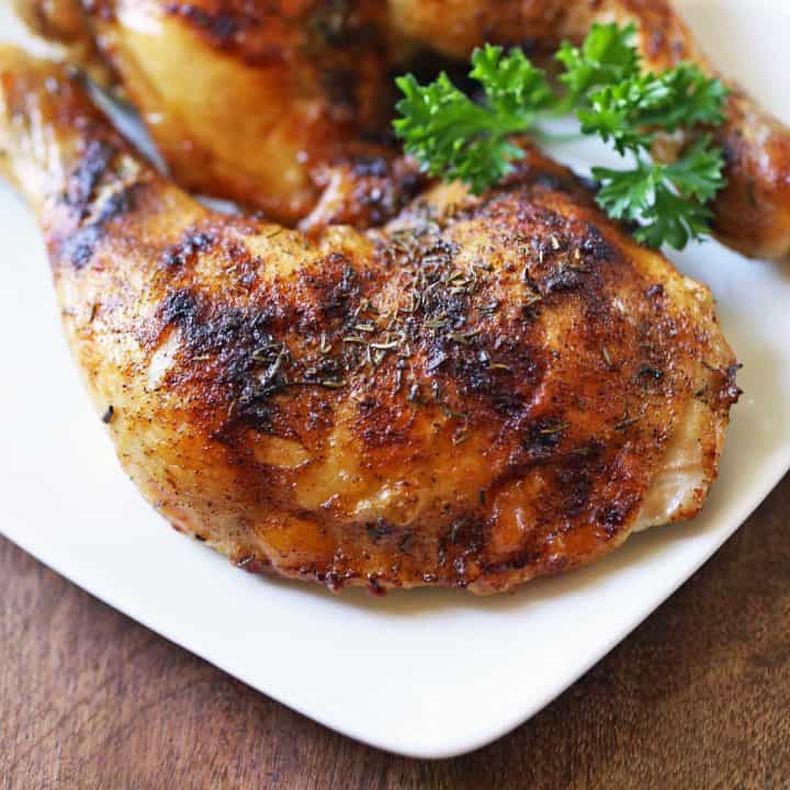 Crispy Oven-Baked Chicken Leg Quarters - Healthy Recipes Blog