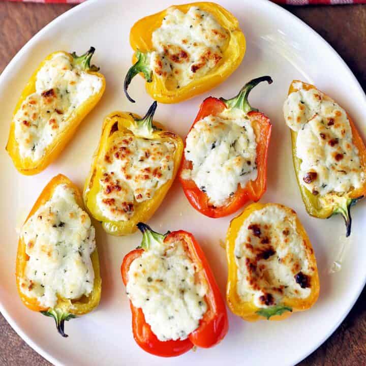 Stuffed Mini Peppers Recipe - Healthy Recipes Blog