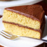 Keto Yellow Birthday Cake with Chocolate Frosting - Healthy Recipes Blog