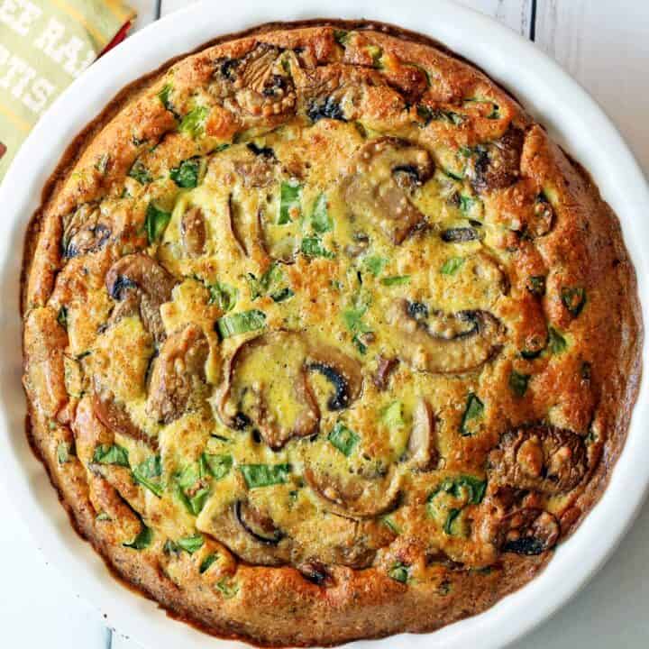 Mushroom Frittata with Parmesan - Healthy Recipes Blog
