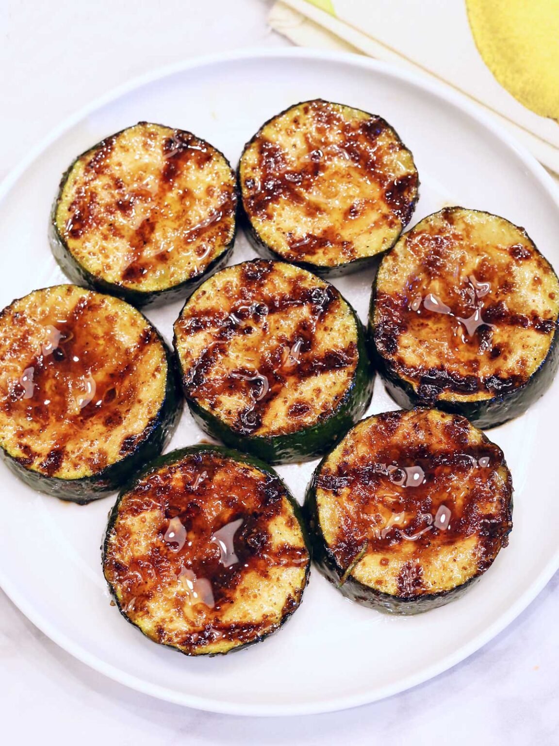 Grilled Zucchini with Balsamic Olive Oil Marinade - Healthy Recipes Blog