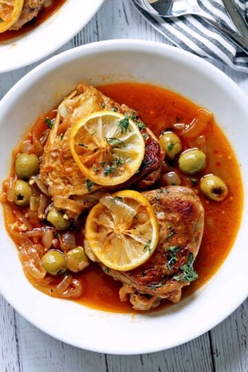 Moroccan Chicken with Lemon and Olives - Healthy Recipes Blog