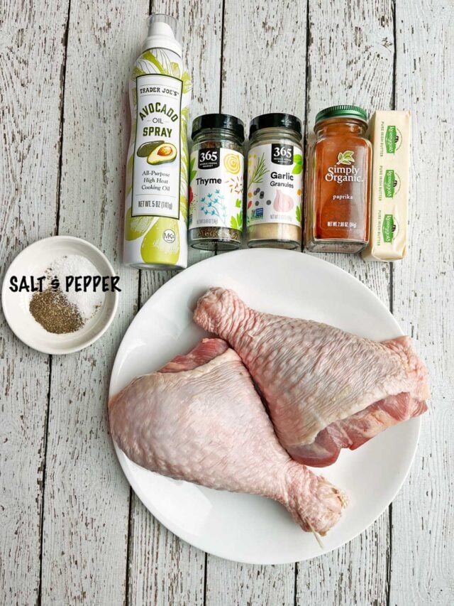 Juicy Roasted Turkey Legs Recipe (Golden Skin, Tender Meat) - Healthy ...