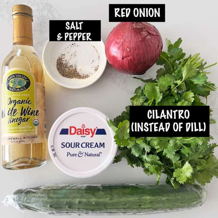 Cucumber Salad with Sour Cream - Healthy Recipes Blog