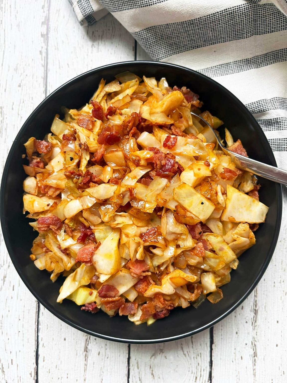 Fried Cabbage with Bacon - Healthy Recipes Blog