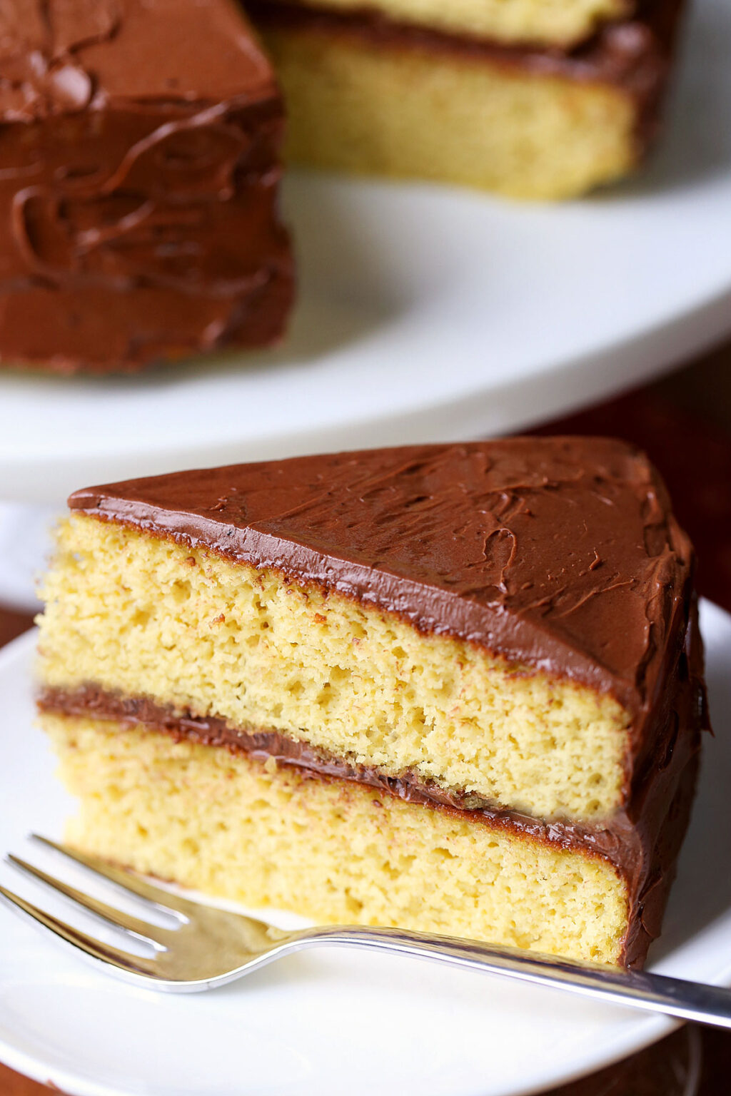 Keto Yellow Birthday Cake with Chocolate Frosting - Healthy Recipes Blog
