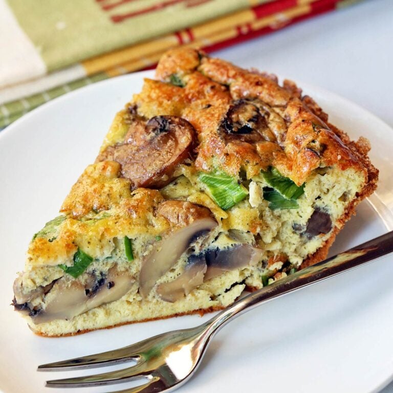 Mushroom Frittata with Parmesan - Healthy Recipes Blog