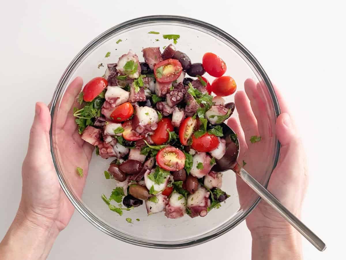 Mediterranean Octopus Salad - Healthy Recipes Blog
