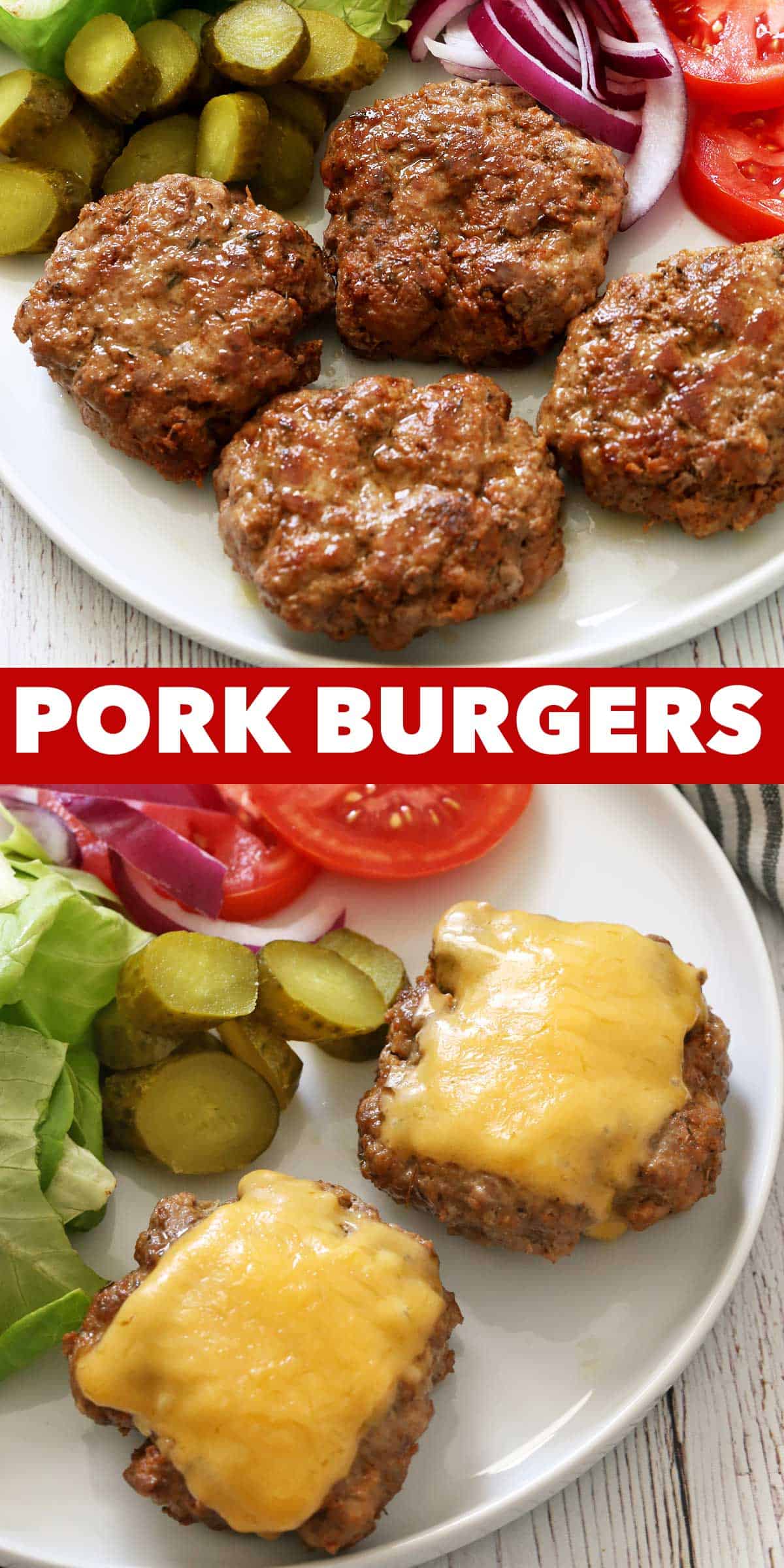 Juicy Pork Burgers Recipe - Healthy Recipes Blog