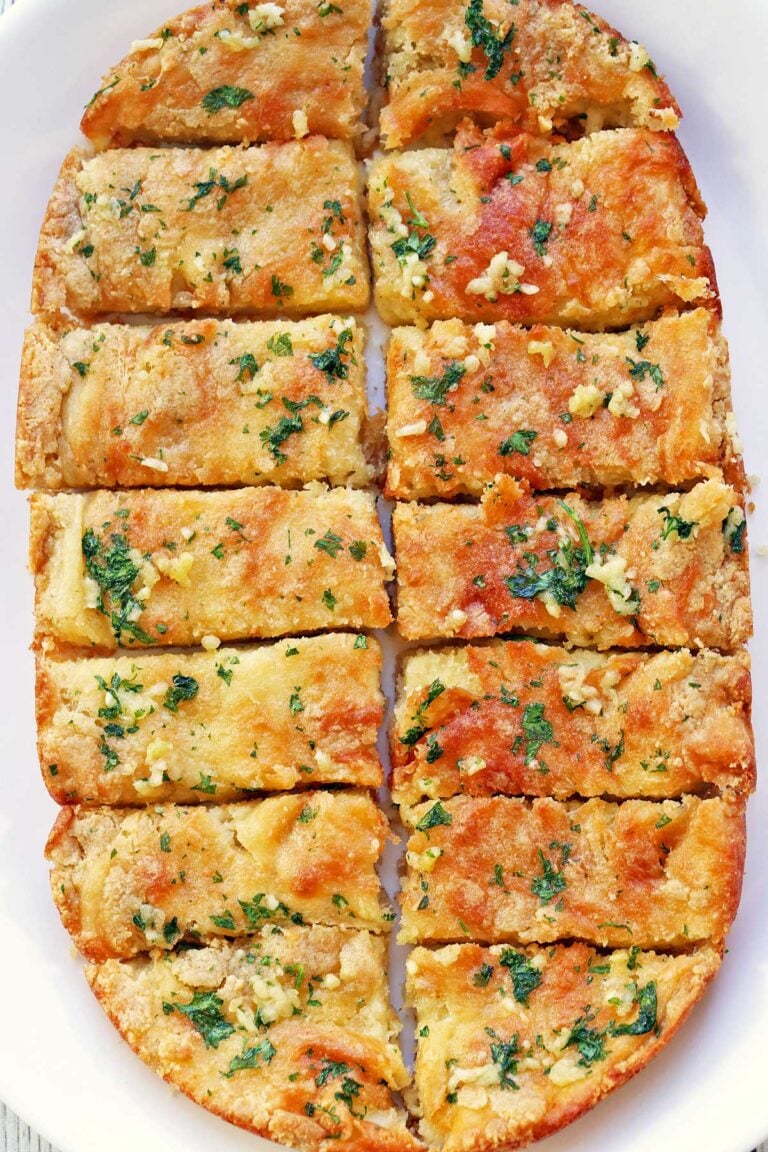 Cheesy Keto Garlic Bread Recipe - Healthy Recipes Blog