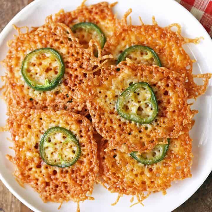 Cheese Crisps with Jalapeños - Healthy Recipes Blog