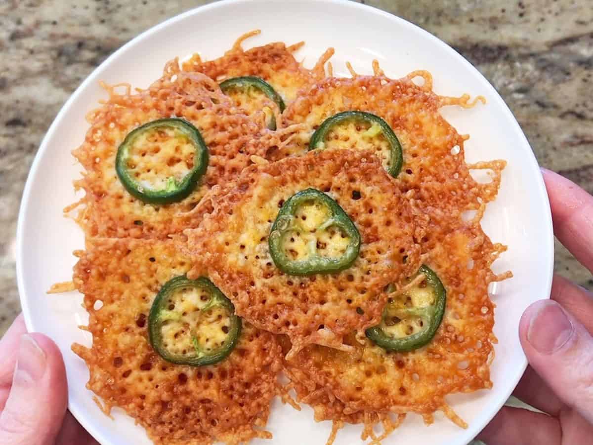 Cheese Crisps with Jalapeños - Healthy Recipes Blog