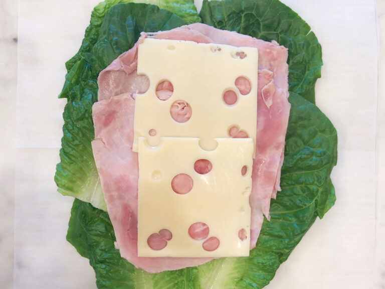 Lettuce Sandwich with Ham and Cheese - Healthy Recipes Blog
