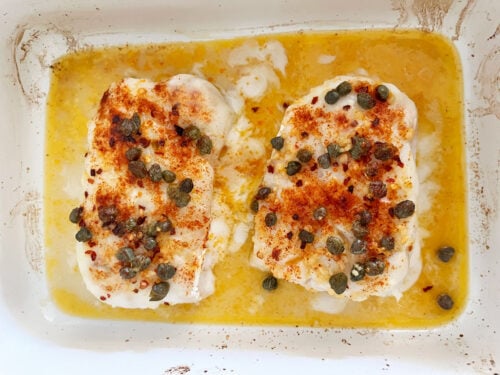 Easy Baked Cod Recipe with Lemon Butter Sauce - Healthy Recipes Blog