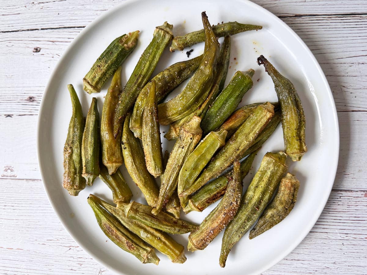 Simple Roasted Okra Recipe - Healthy Recipes Blog