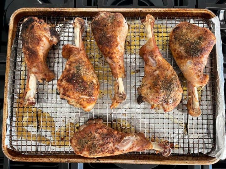 Juicy Roasted Turkey Legs Recipe (Golden Skin, Tender Meat) - Healthy ...
