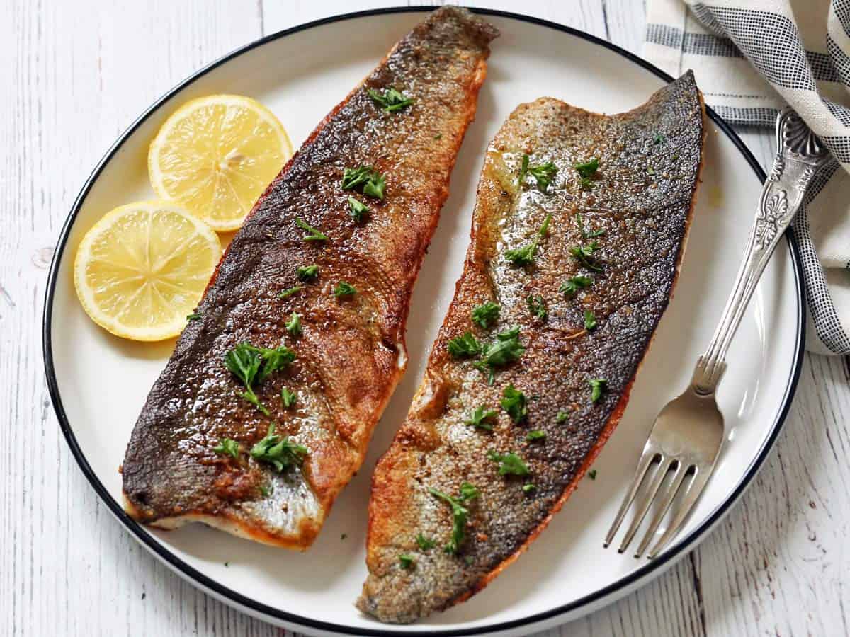 Pan-Fried Rainbow Trout with Crispy Skin - Healthy Recipes Blog